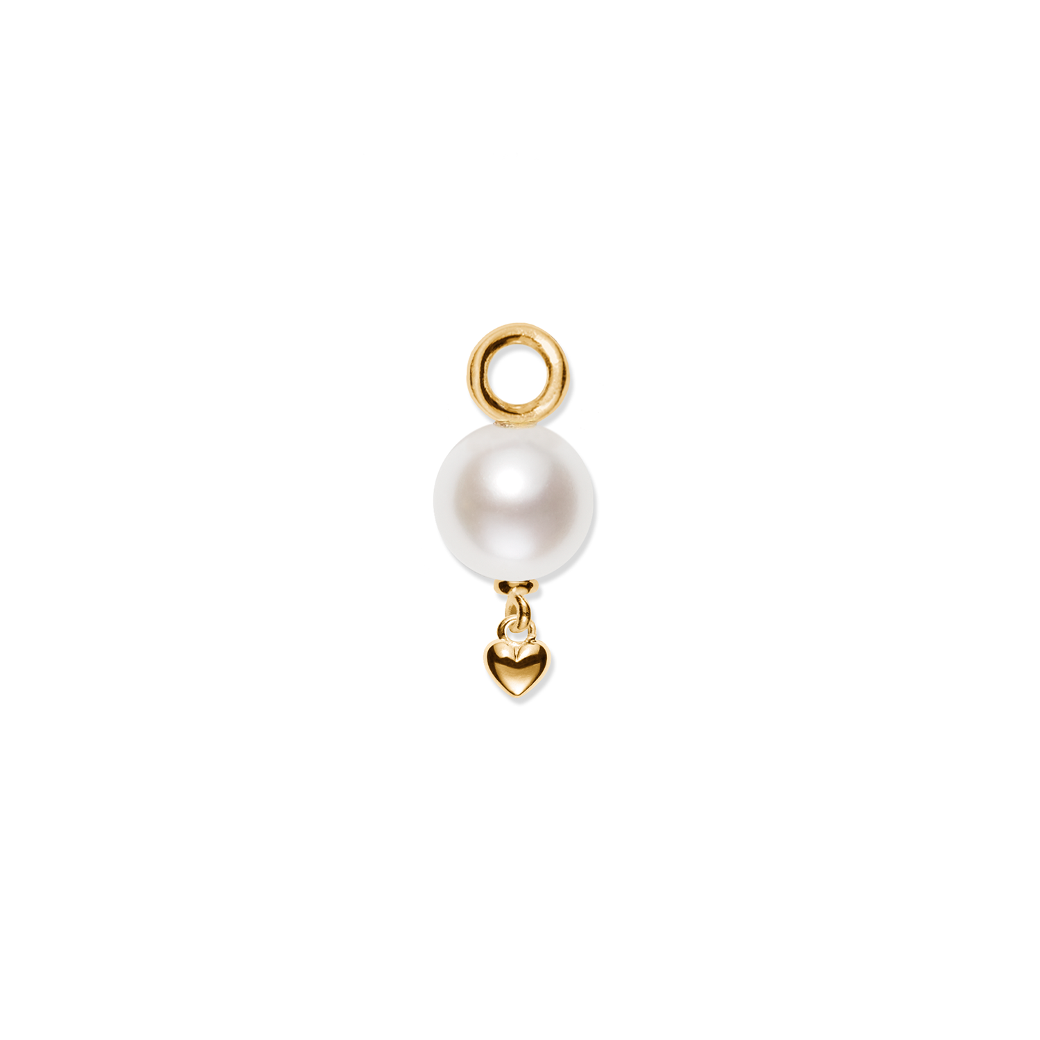 Pendant PALORI PEARL DANGLY high polished gold (round large eyelet ...